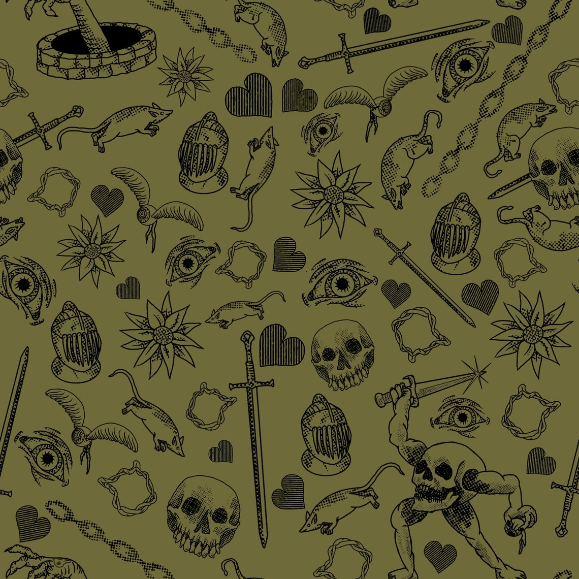 Medieval Dark Fantasy Pattern Download - Etsy