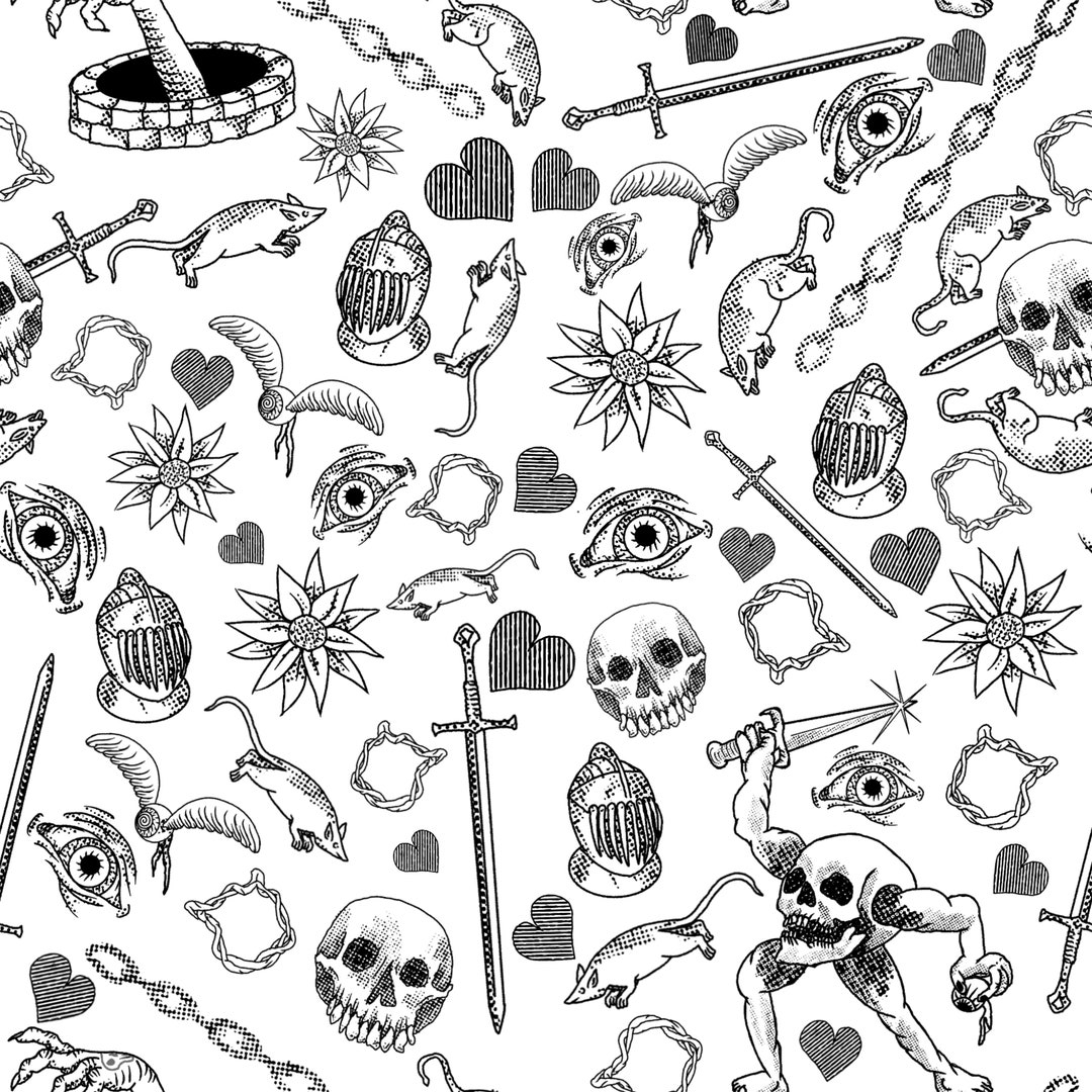 Medieval Dark Fantasy Pattern Download - Etsy