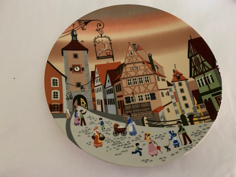 3 Vintage Poole of England Scenic Plates, Each is Different. - Etsy