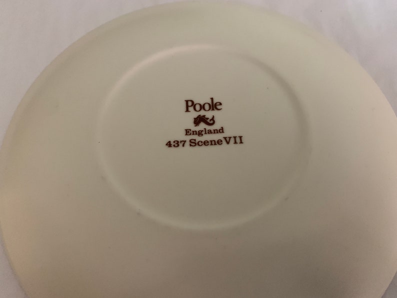 3 Vintage Poole of England Scenic Plates, Each is Different. - Etsy
