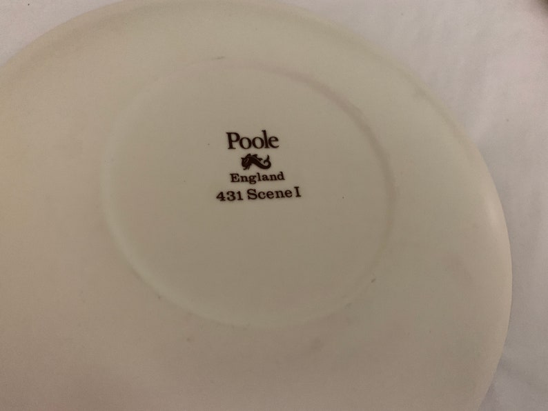 3 Vintage Poole of England Scenic Plates, Each is Different. - Etsy