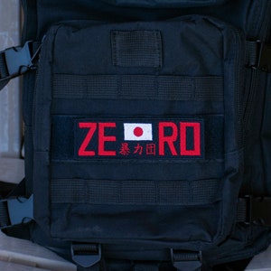 ZERO Japan Bosozoku Gang Embroidered Iron on Patch - Personalized Kanji ...