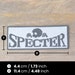 SPECTER Japan Bosozoku Gang Embroidered Iron on Patch Japanese Velcro ...
