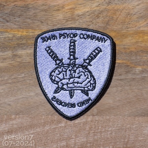 304th Psyop Company Psyops Embroidered Patch Psychological Warfare Iron on Velcro Patch - Etsy