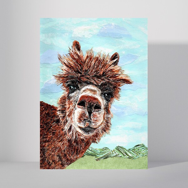 Alpaca Card - Etsy UK