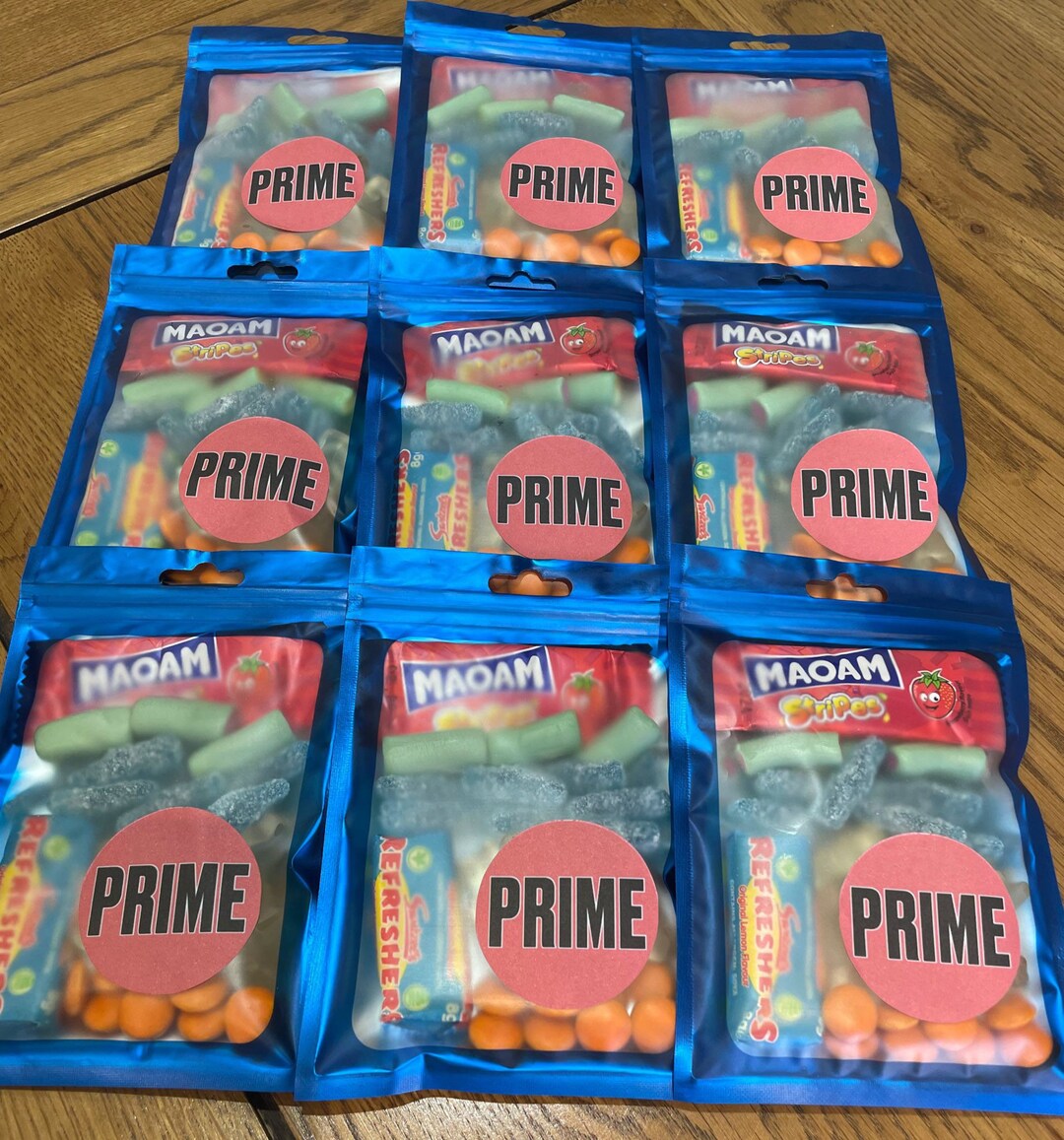 Prime Party Favour, Prime Gifts, Prime Sweets, Sweet Goody Bags, Kids ...
