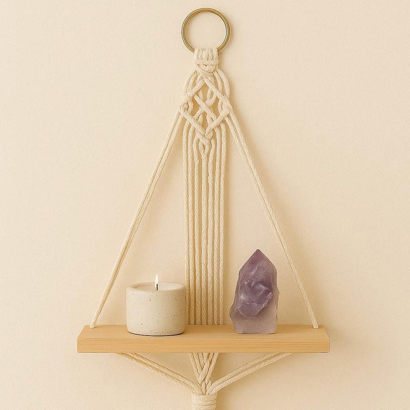 Macrame Wall Shelf - Etsy