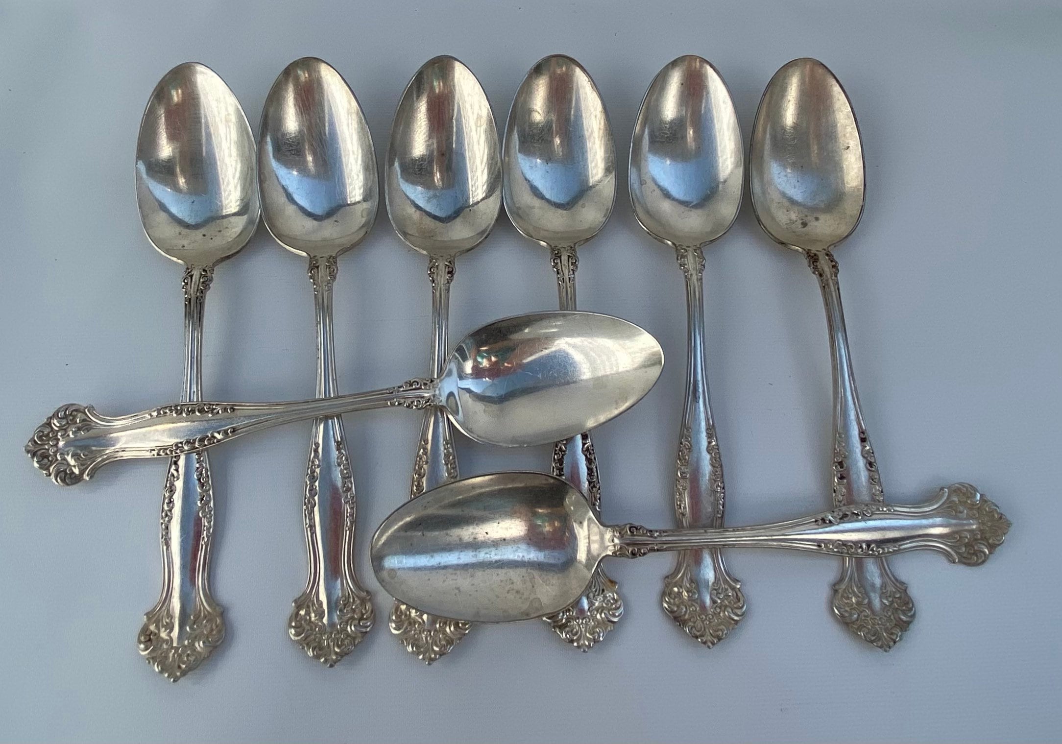 Serving Spoons Set of 8 1847 Rogers Bros A1 Avon Pattern 1901 | Etsy