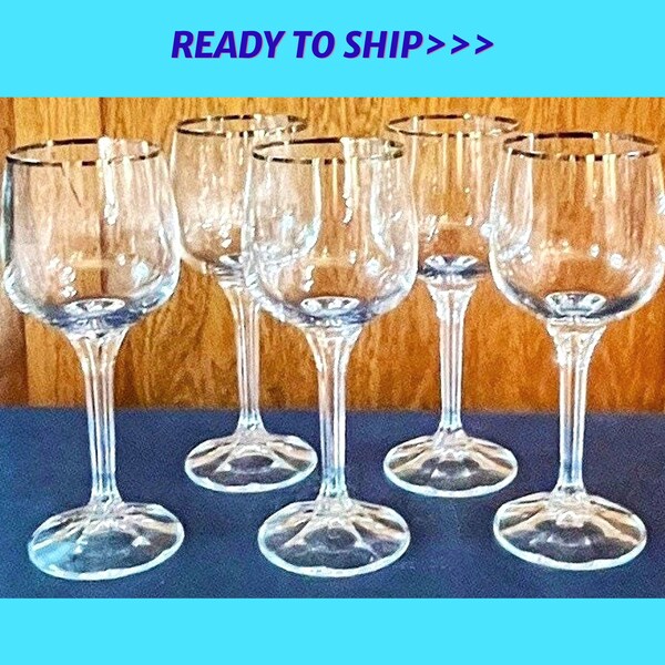 Short Stemmed Wine Glasses Etsy