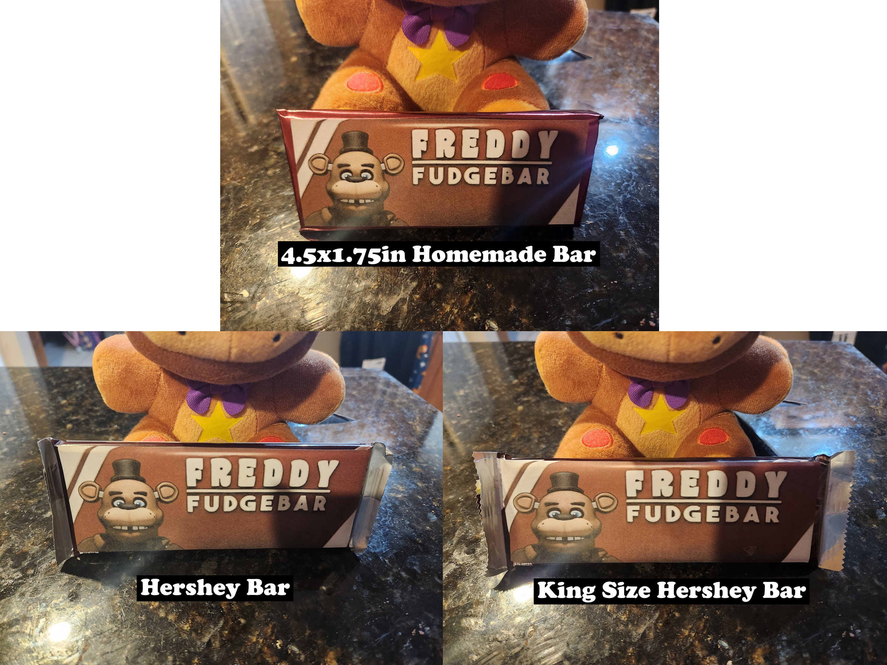 Five Nights at Freddy's: Help Wanted Party Favor Chocolate Bars, freddy ...