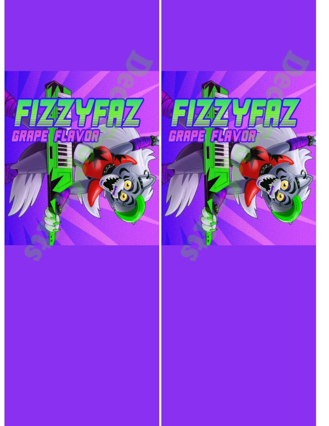 Five Nights at Freddy's: Security Breach Fizzyfaz Soda Cans / Labels ...