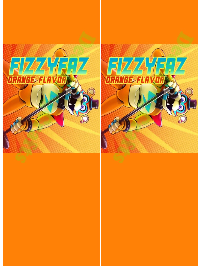 Five Nights at Freddy's: Security Breach Fizzyfaz Soda Cans / Labels ...