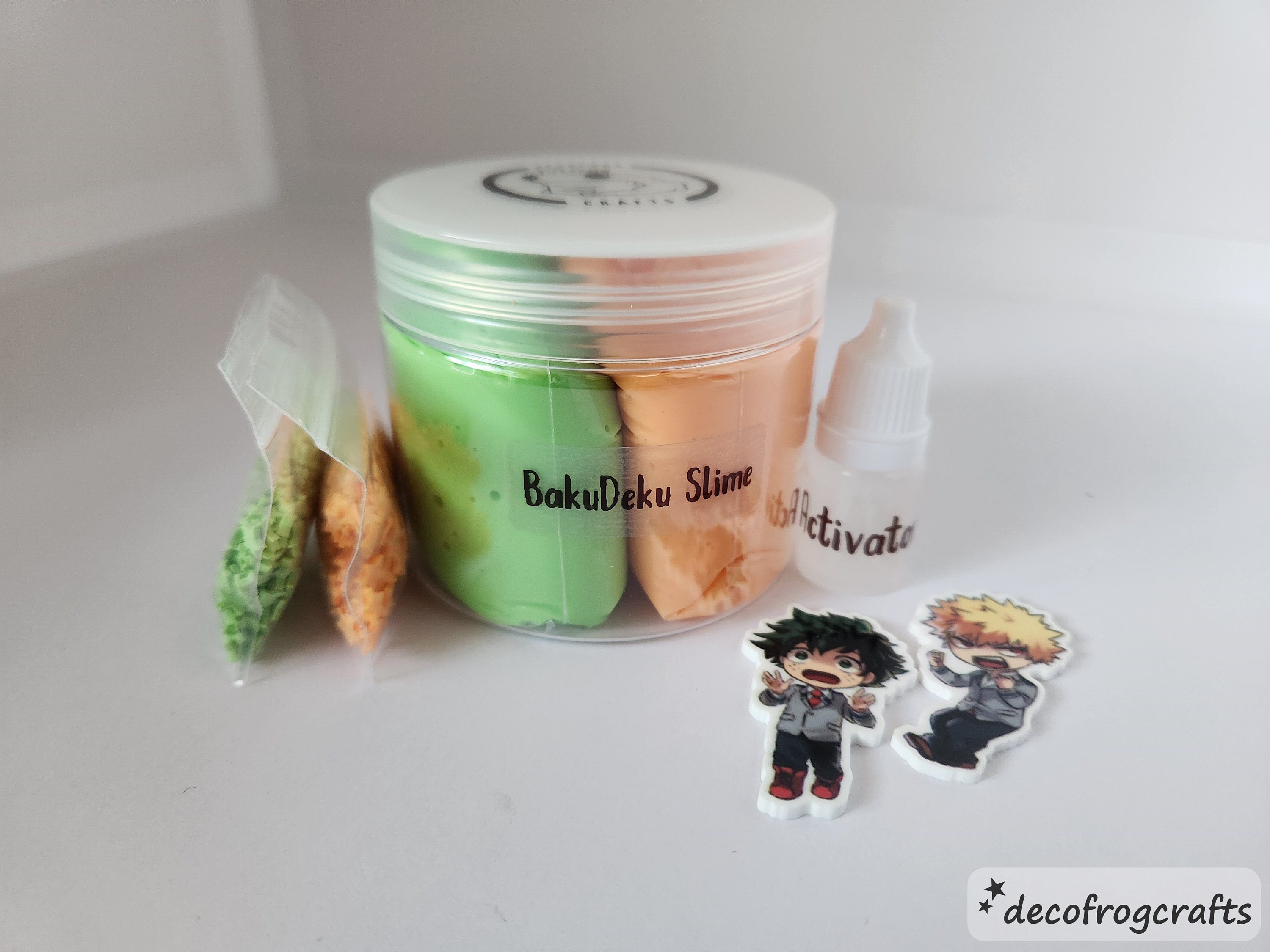 Bakudeku Slime 150 Ml My Hero Academia Glossy Slime W/ Katsuki Bakugo ...