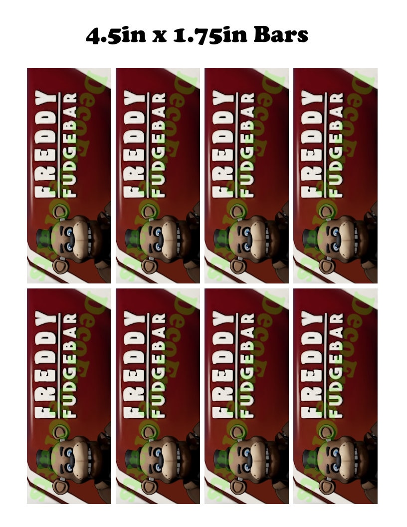 Five Nights at Freddy's: Help Wanted Party Favor Chocolate Bars ...