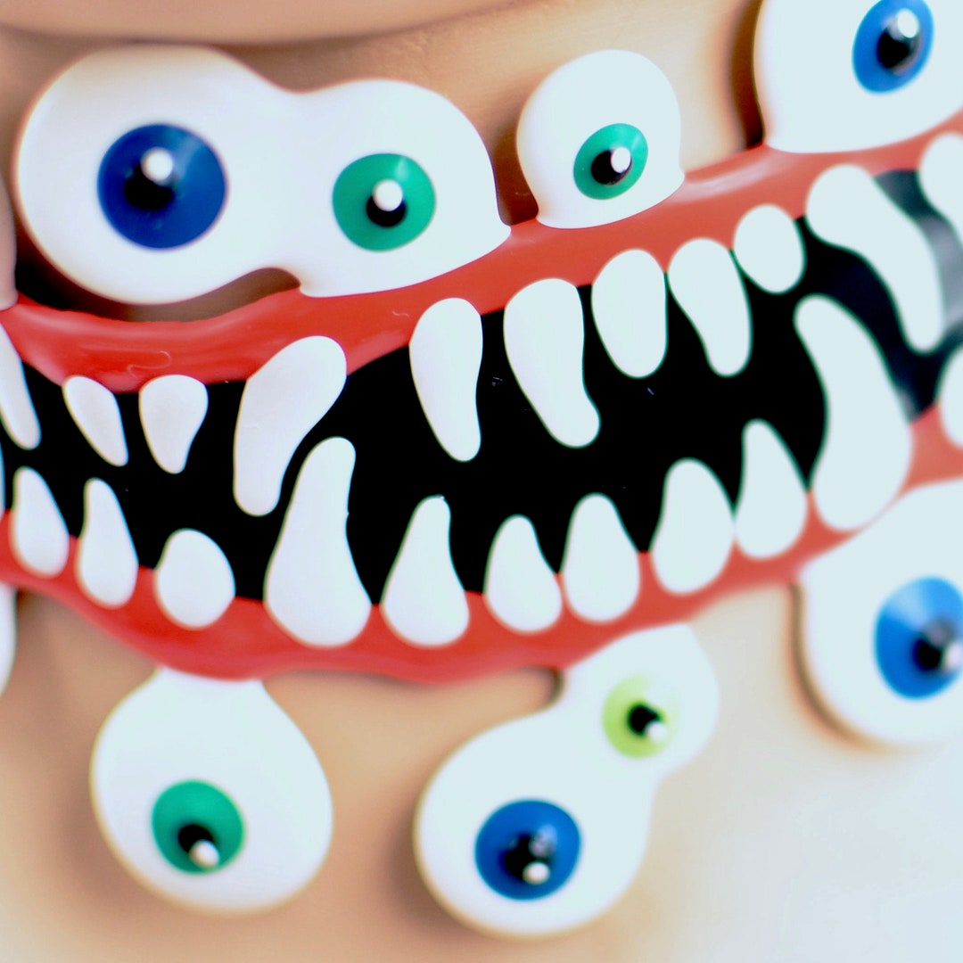 Webwear Teeth Eyeball Latex Rubber Choker - Etsy