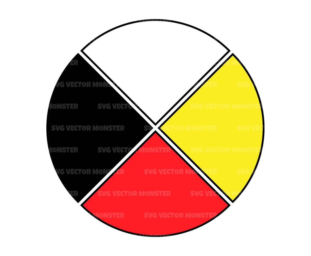 Indigenous Medicine Wheel Svg, Wheel of Life, Native America. Vector ...