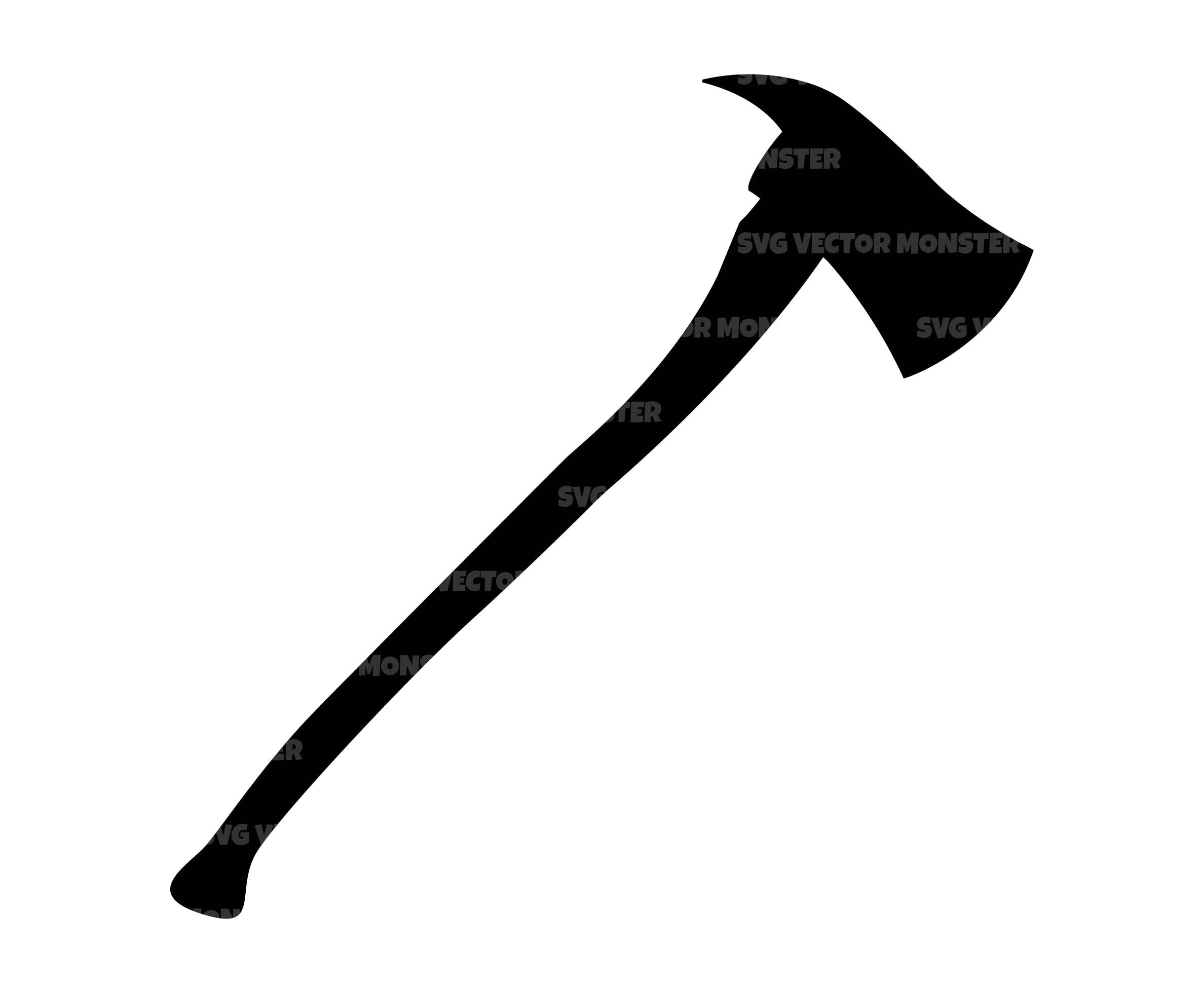 Firefighter Axe Svg, Fireman Axe Svg, Woodsman Axe Svg. Vector Cut File ...