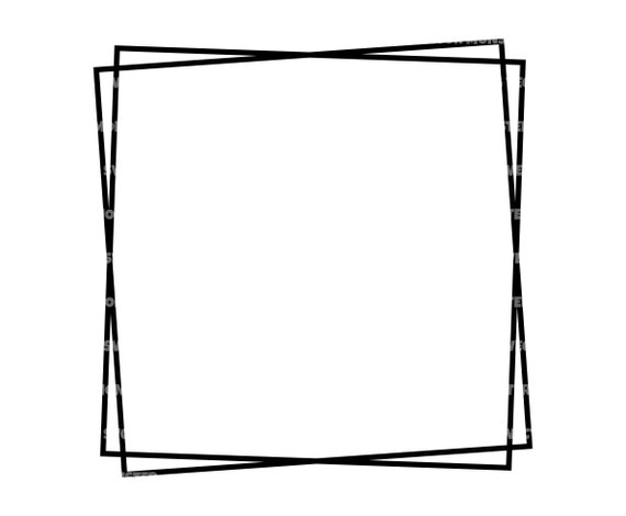 Double Square Frame Svg Square Monogram Svg Square Wreath | Etsy