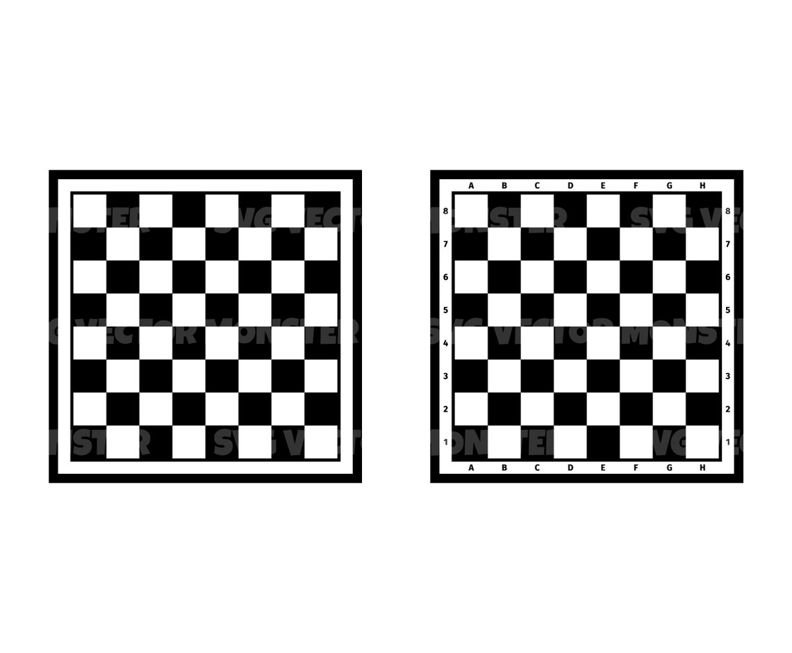 Chess Board SVG, Checkers Board Svg, Checkered Game Table Clip Art ...
