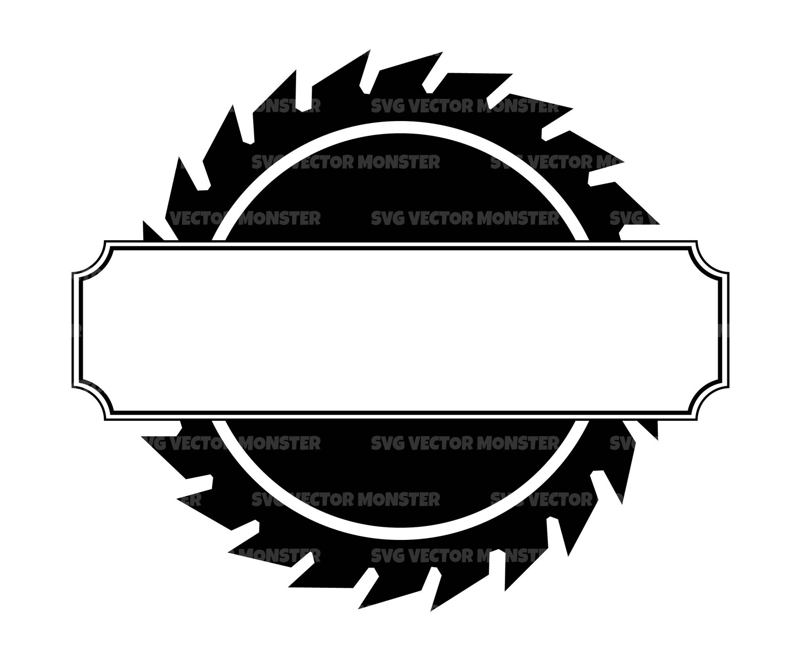 Saw Blade Name Frame Svg Saw Blade Border Monogram Logger - Etsy