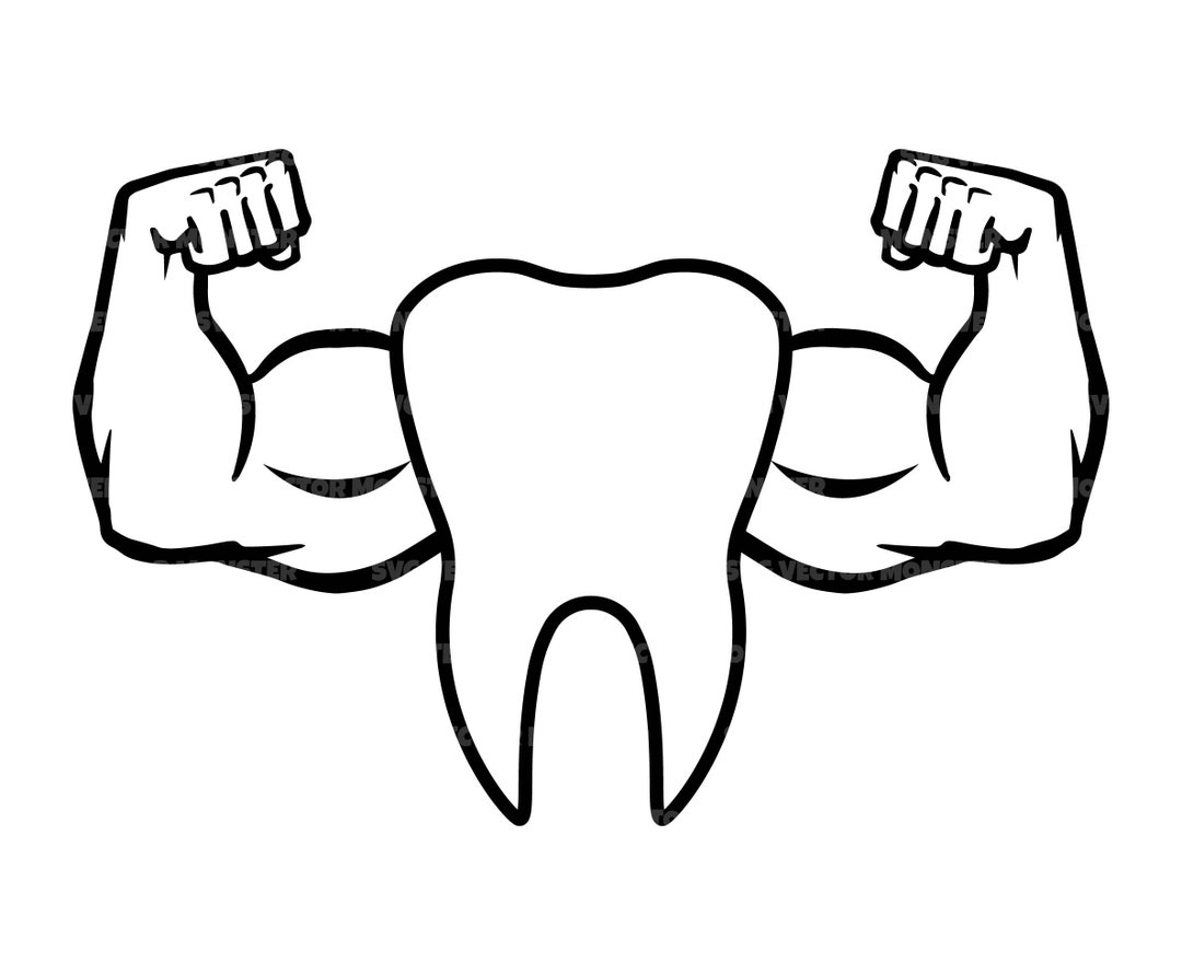 Strong Tooth Svg, Teeth Svg, Dentist Svg. Dental Svg. Vector Cut File ...