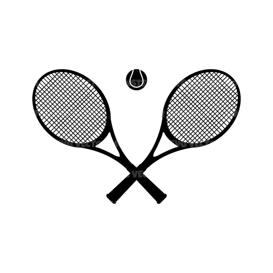 Tennis Racket Svg, Tennis Ball Svg Vector Cut File for Cricut ...