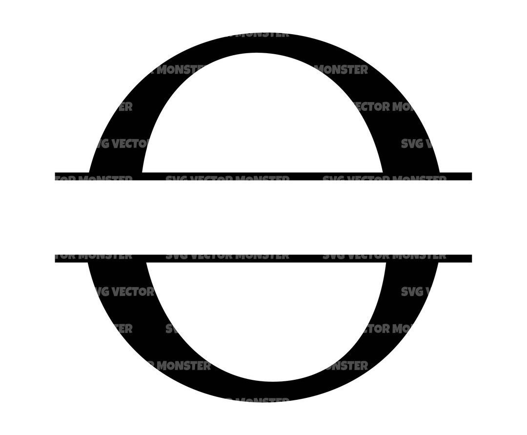 Uppercase O Letter Split Monogram Svg, Alphabet Split Name Frame, Split ...