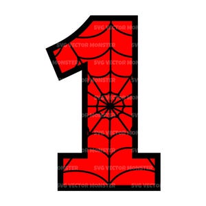 Number 3 With Spider Web Svg - Etsy