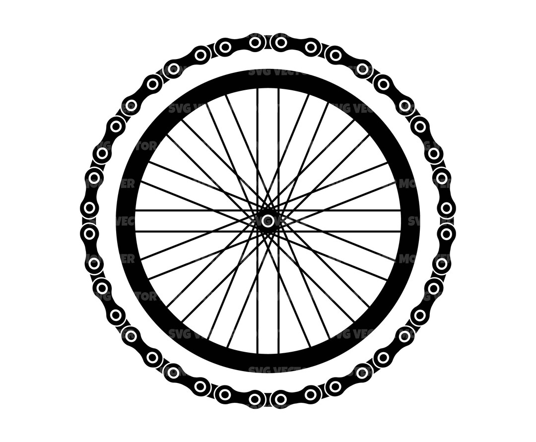 Bicycle Chain Svg, Bicycle Wheel Svg, Cycle Gear Svg. Vector Cut File ...
