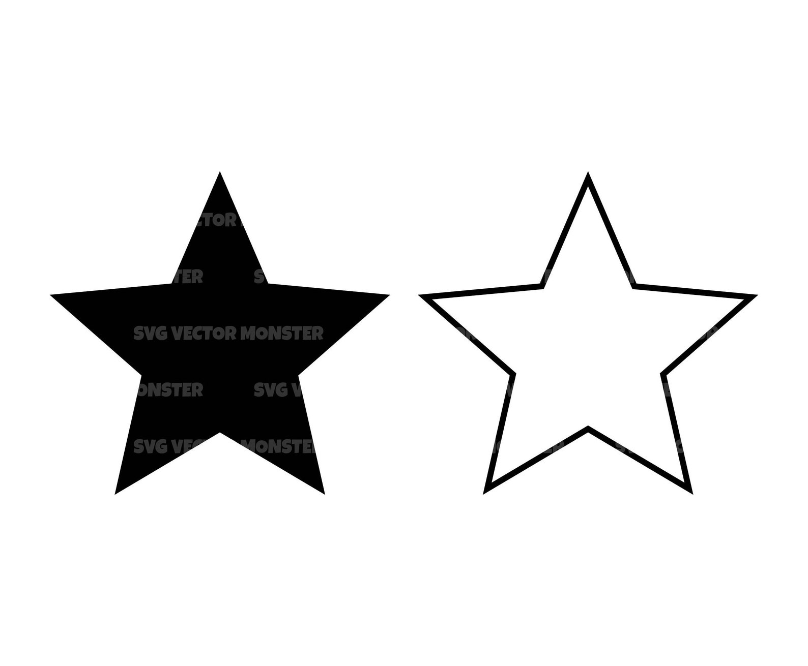 Star Svg Star Outline Svg Star Clip Art Star Png Star - Etsy