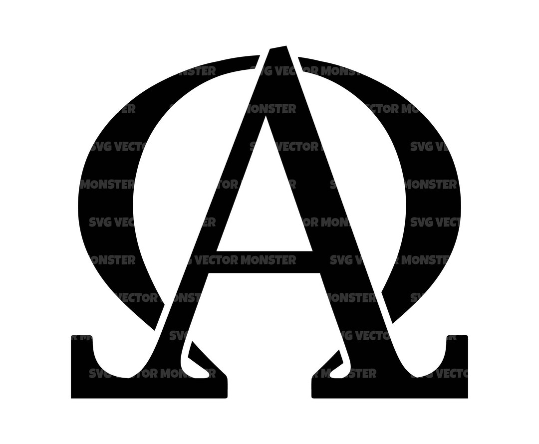 Alpha Omega Svg, Chi Rho Svg. Vector Cut File Silhouette, Cricut, Pdf ...