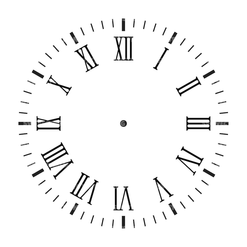 5" Clock Face Decal - Etsy