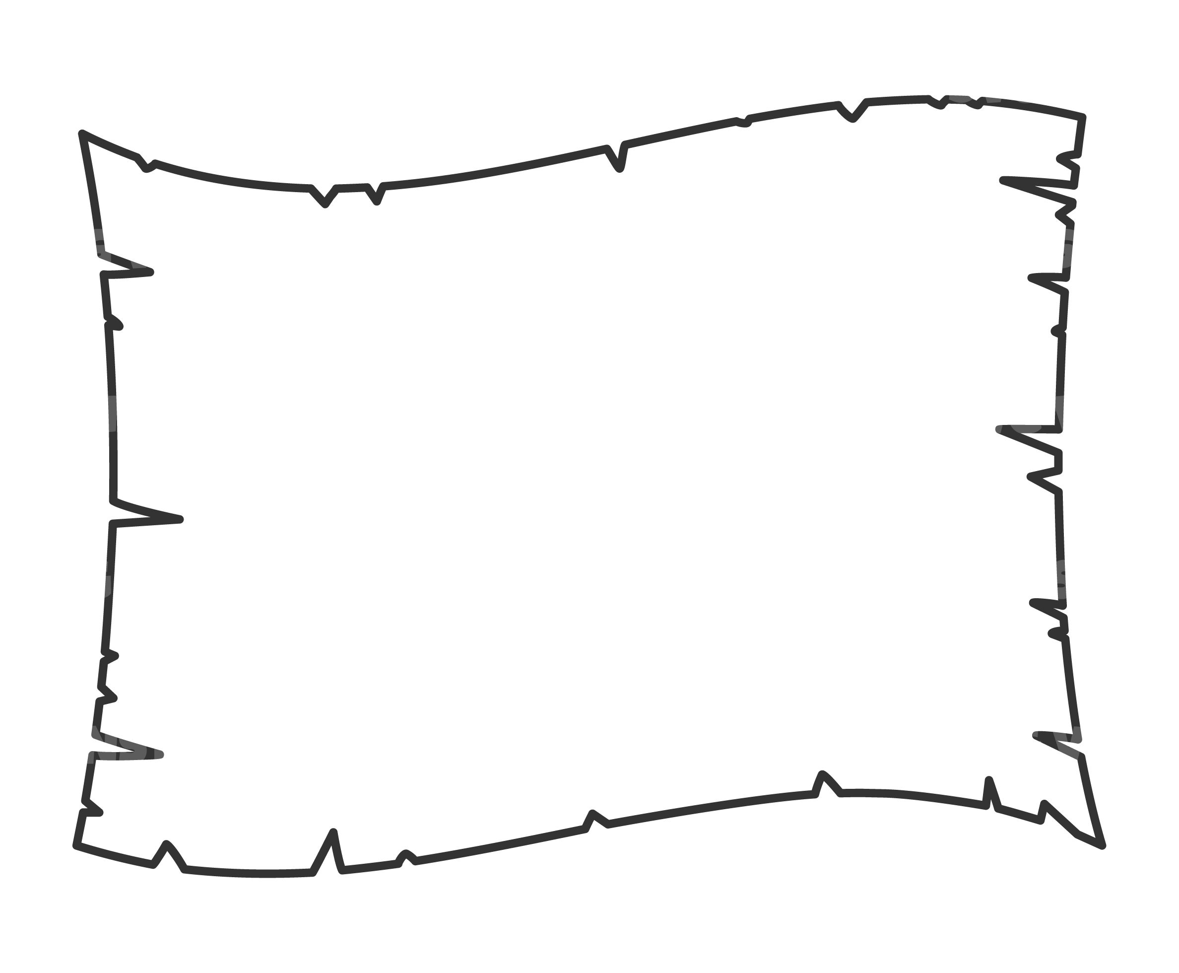 Pirate Map, Old Scroll Paper Svg, Papyrus. Vector Cut File for Cricut ...