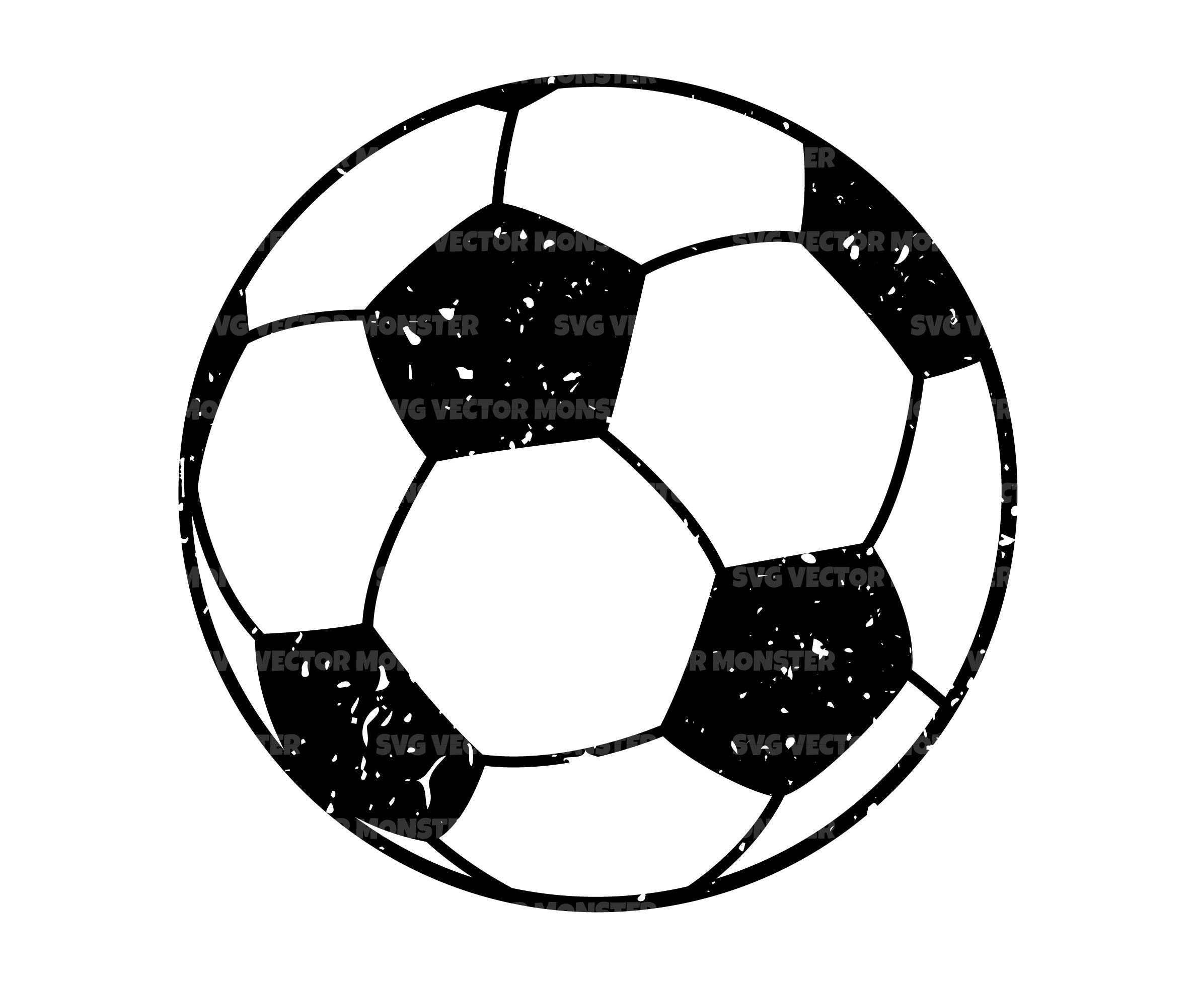 Grunge Soccer Ball Vector