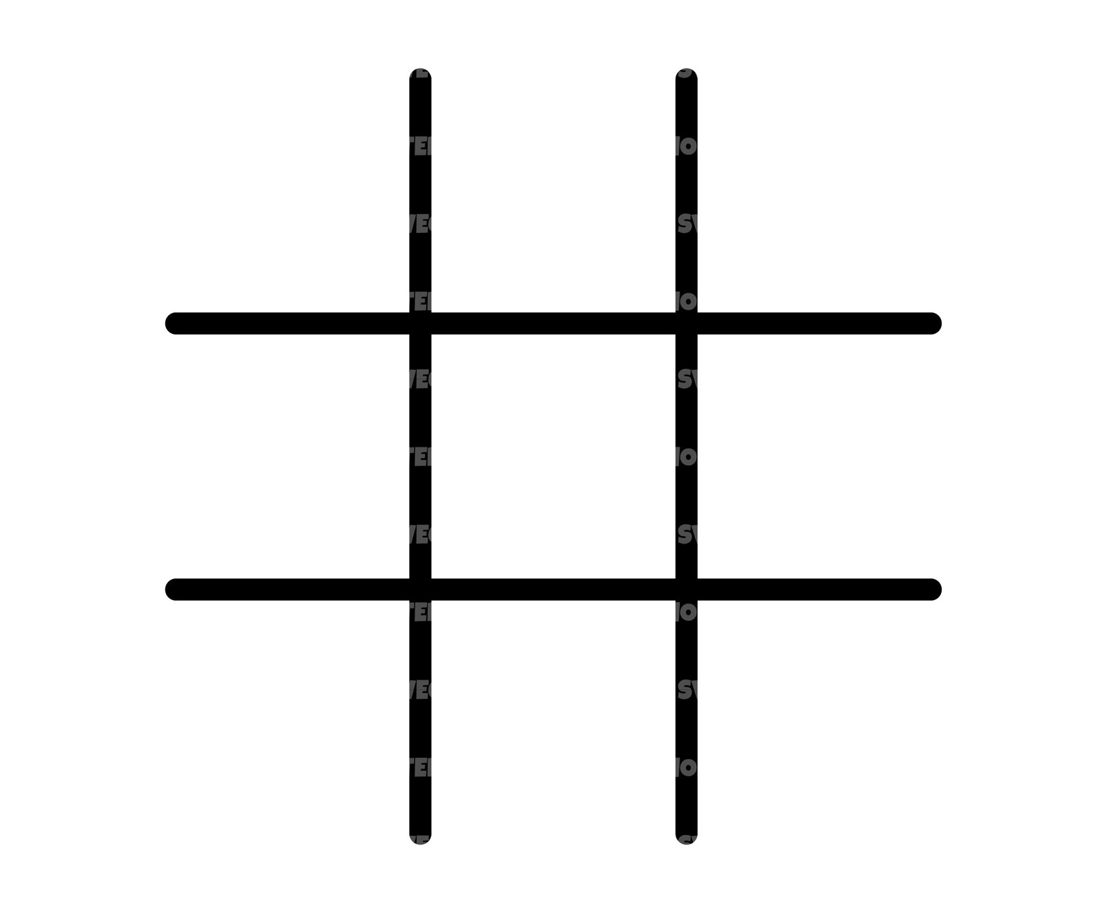 Tic Tac Toe Svg, Tic Tac Toe Grid Svg. Vector Cut File for Cricut ...