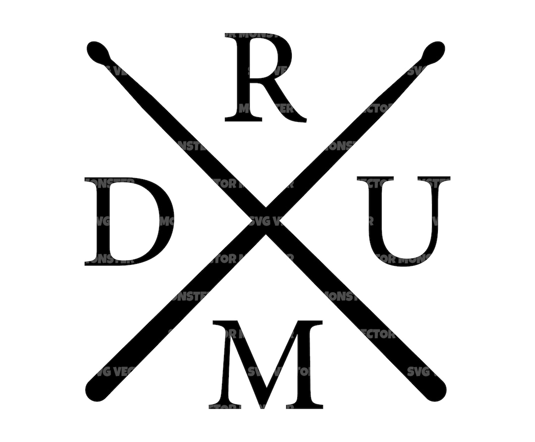 Crossed Drumsticks Svg, Drummer Svg, Drums Svg. Vector Cut File for ...
