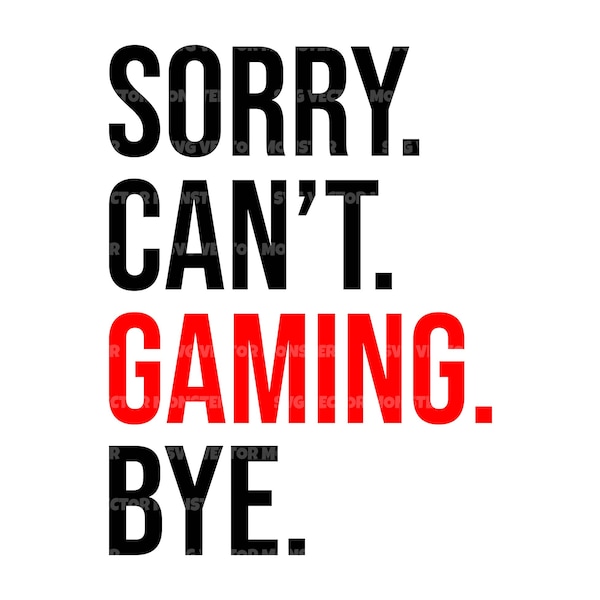 Gaming Bye Png - Etsy