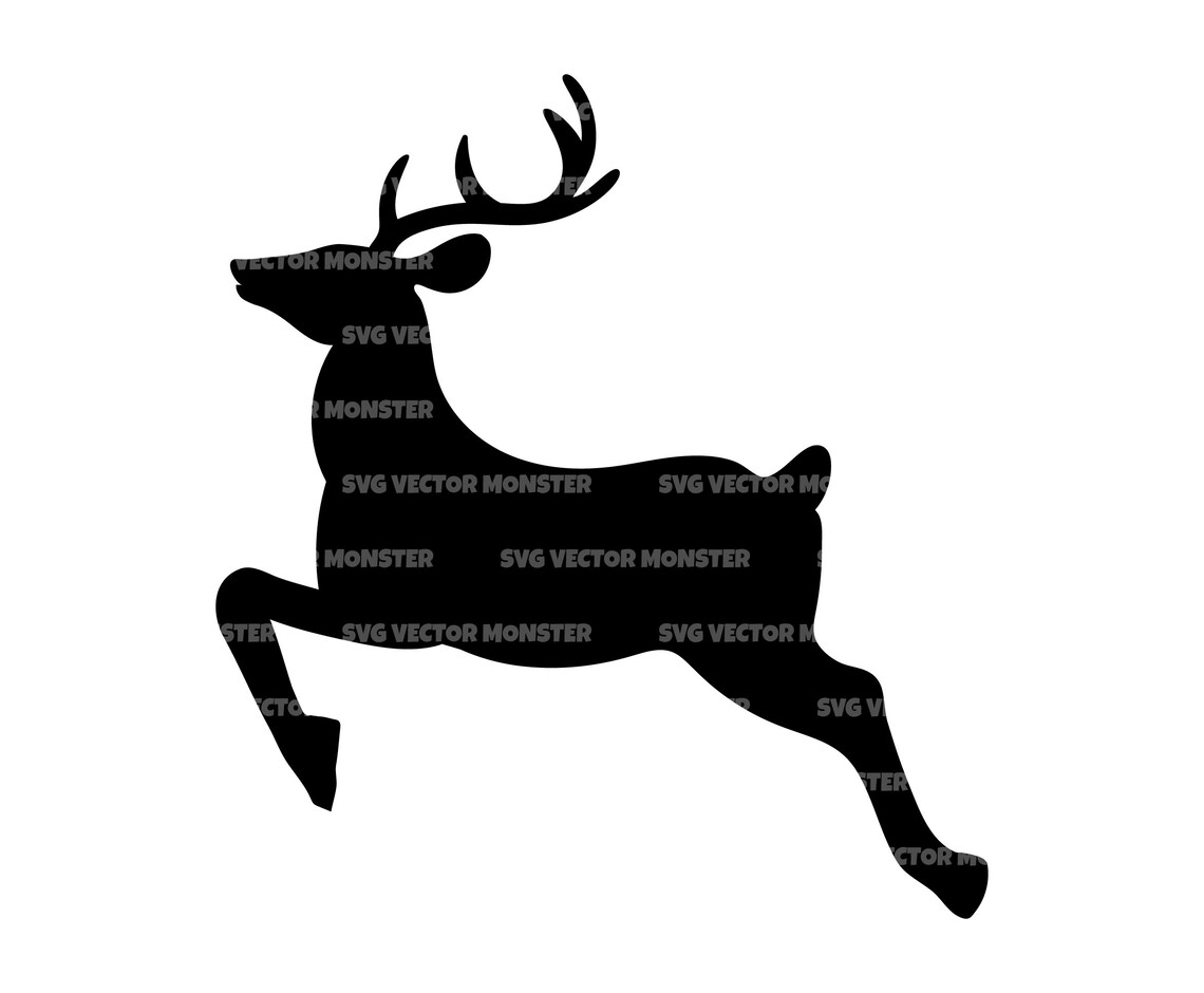 Christmas Reindeer Svg Deer Svg. Vector Cut File for Cricut - Etsy