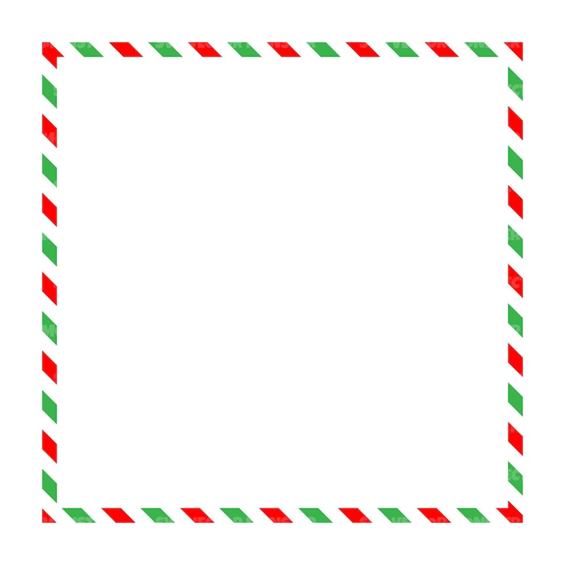 Candy Cane Border - Etsy