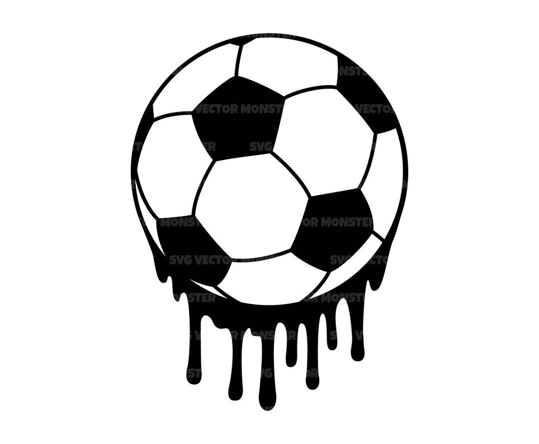 Dripping Soccer Ball Svg, Football Svg, Soccer Paint Drops, Soccer T ...