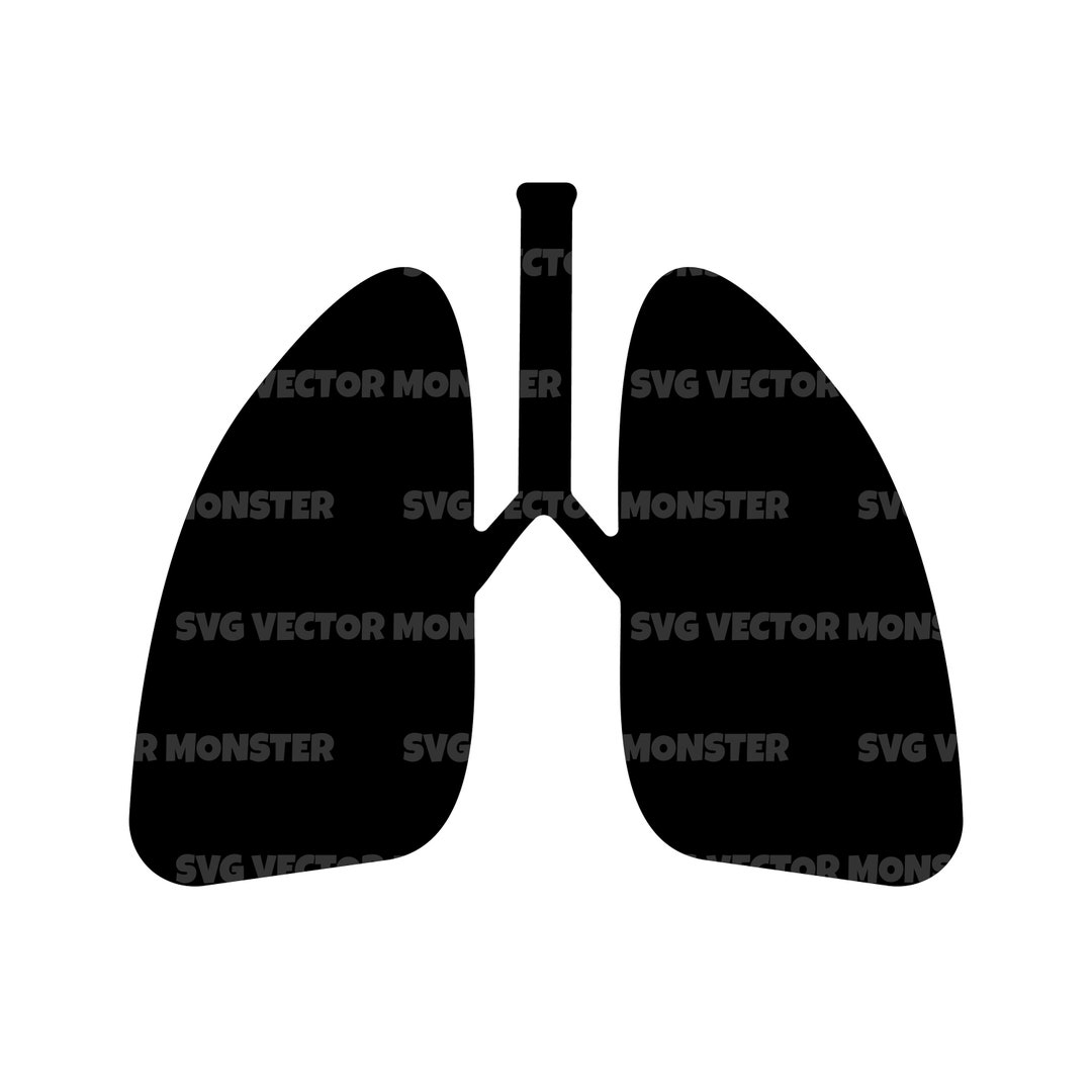 Lungs Svg, Lung Cancer Svg Icon Clip Art Svg, Vector Cut File for ...