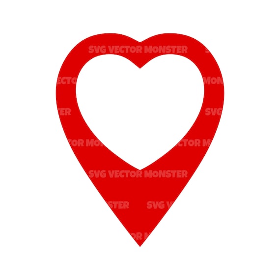 Heart Map Pin Svg Location Pin Svg Marker Svg Vector Cut - Etsy