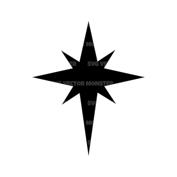 Nativity Star Svg Christmas Star Star of Bethlehem Vector | Etsy