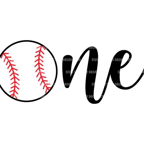 Baseball One Svg - Etsy