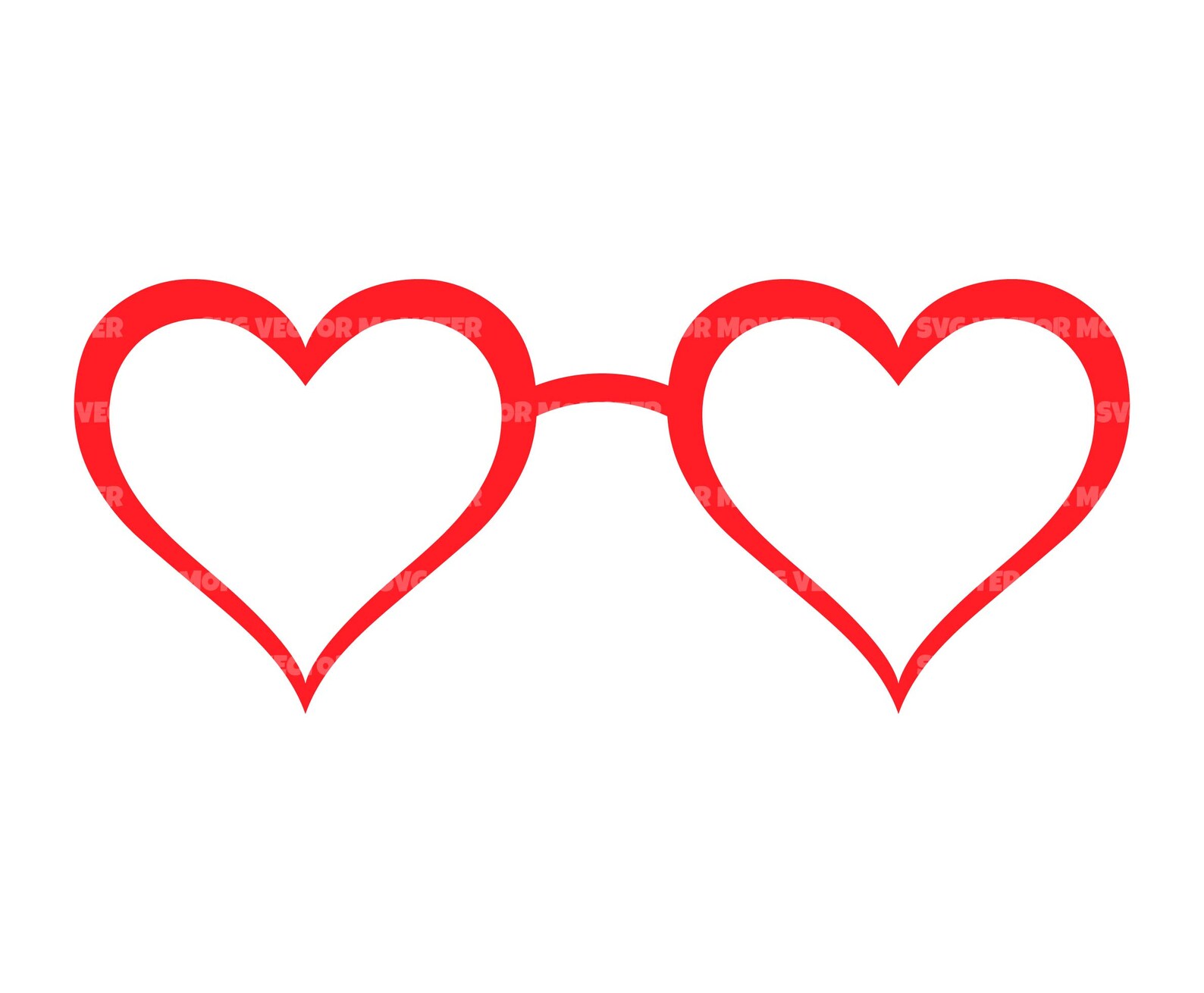 Love Heart Glasses Svg Valentine's Day Svg Valentine - Etsy
