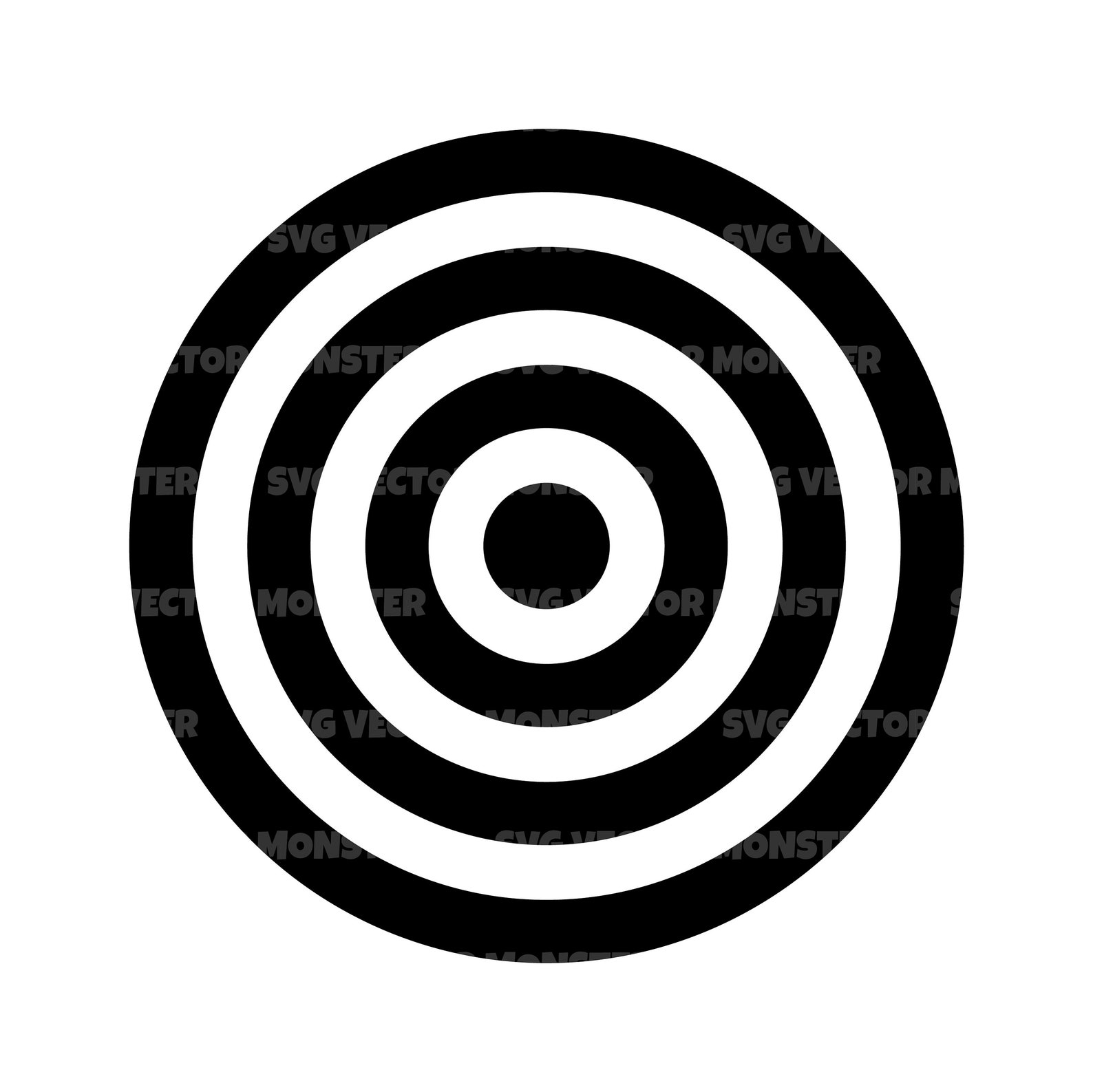 Target Svg, Bullseye Svg. Vector Cut File for Cricut, Silhouette, Pdf ...