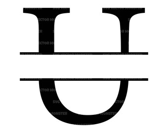 Letter U Silhouette - Etsy UK