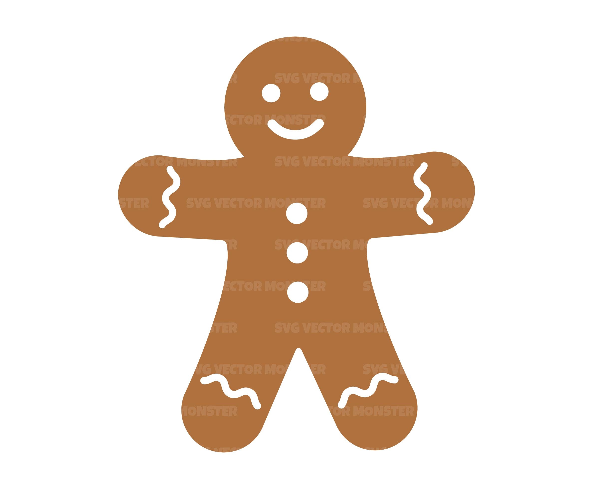 Ginger Bread Man Svg, Christmas Svg, Gingerbread Cookie Svg. Vector Cut ...