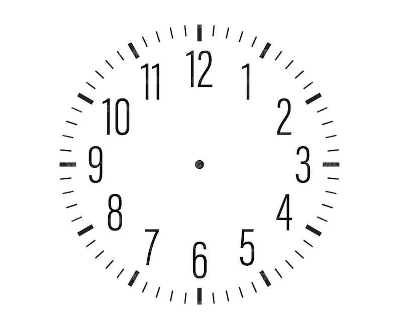 Clock Face Svg, Clock Numbers Svg, Clock Numerals Template, Horloge Svg ...