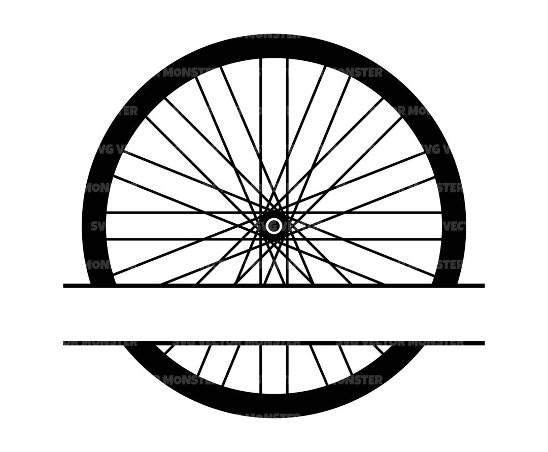 Bicycle Wheel Monogram Svg, Cycler Svg, Road Bike, Biker. Vector Cut ...